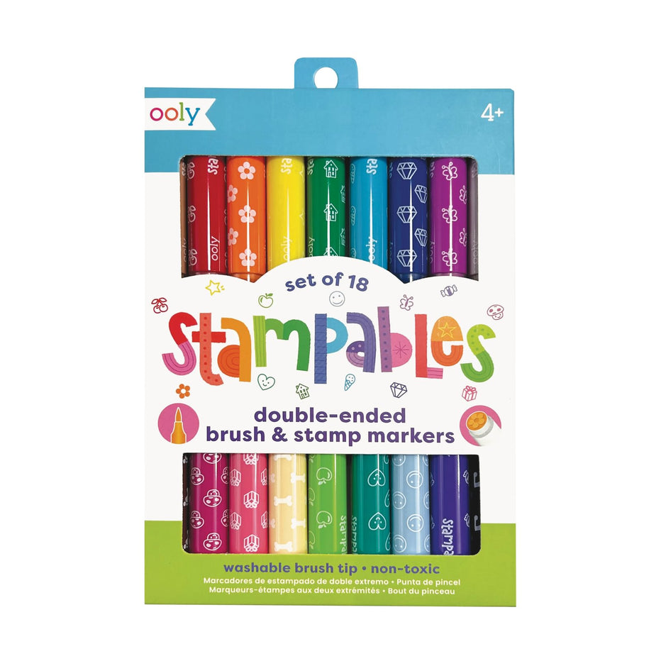 Stampables Double Ended Brush & Stamp Markers – Red Orchard