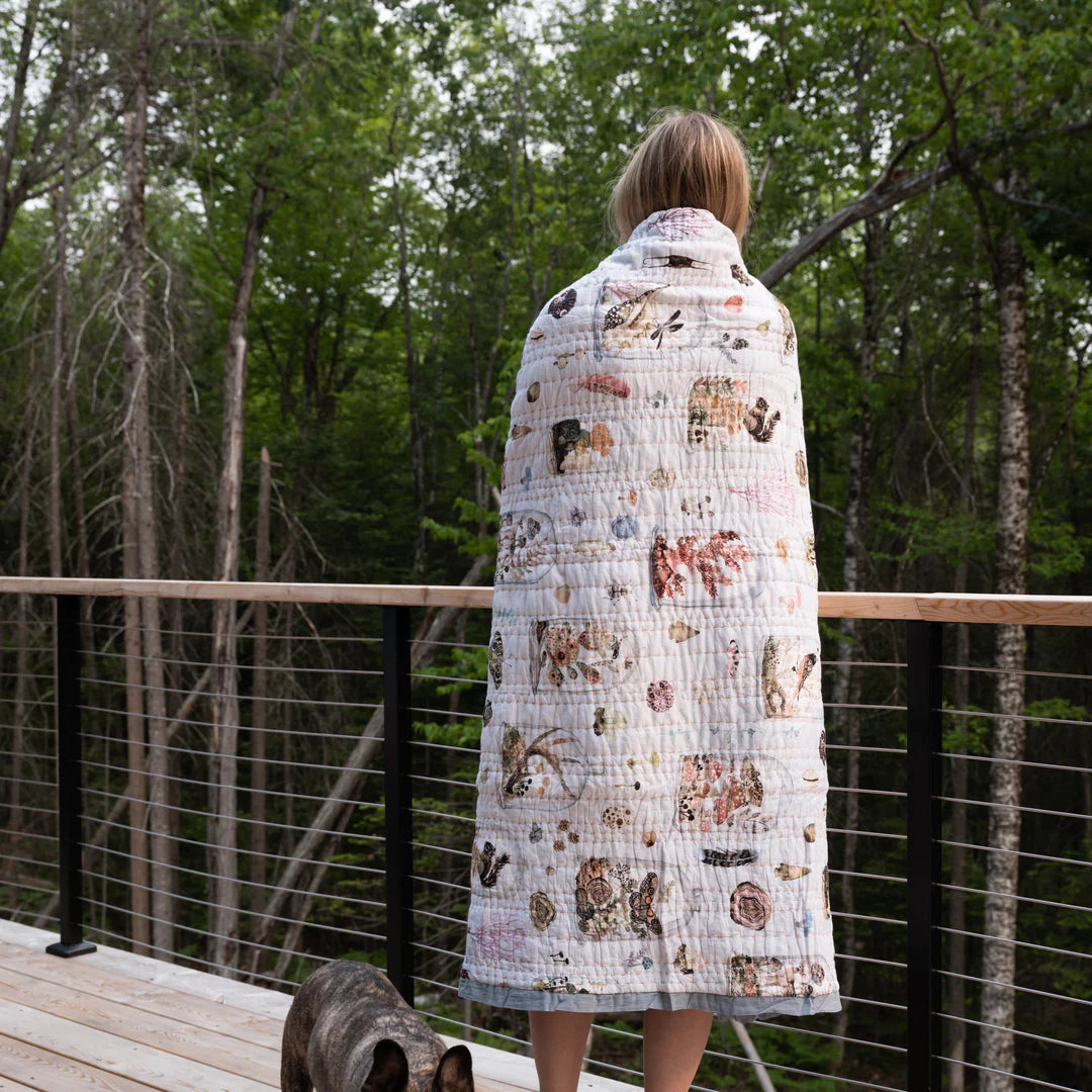Curio Kantha Quilt – Red Orchard