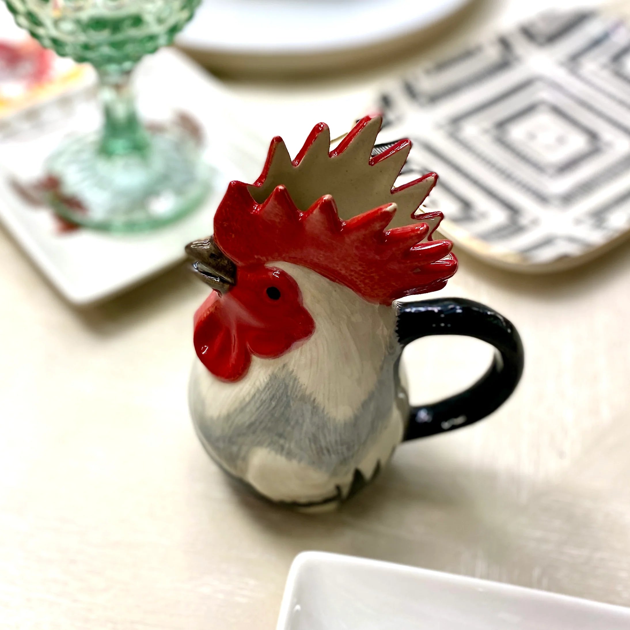 Dorking Rooster Jug – Red Orchard