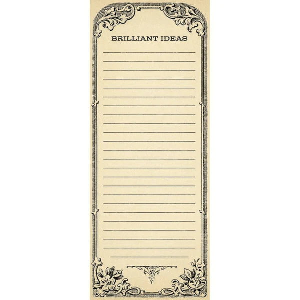 Brilliant Ideas List Pad – Red Orchard