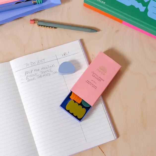 Curious Shape Erasers – Red Orchard