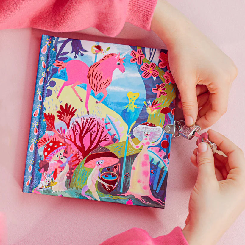Magical Creatures Locking Diary – Red Orchard
