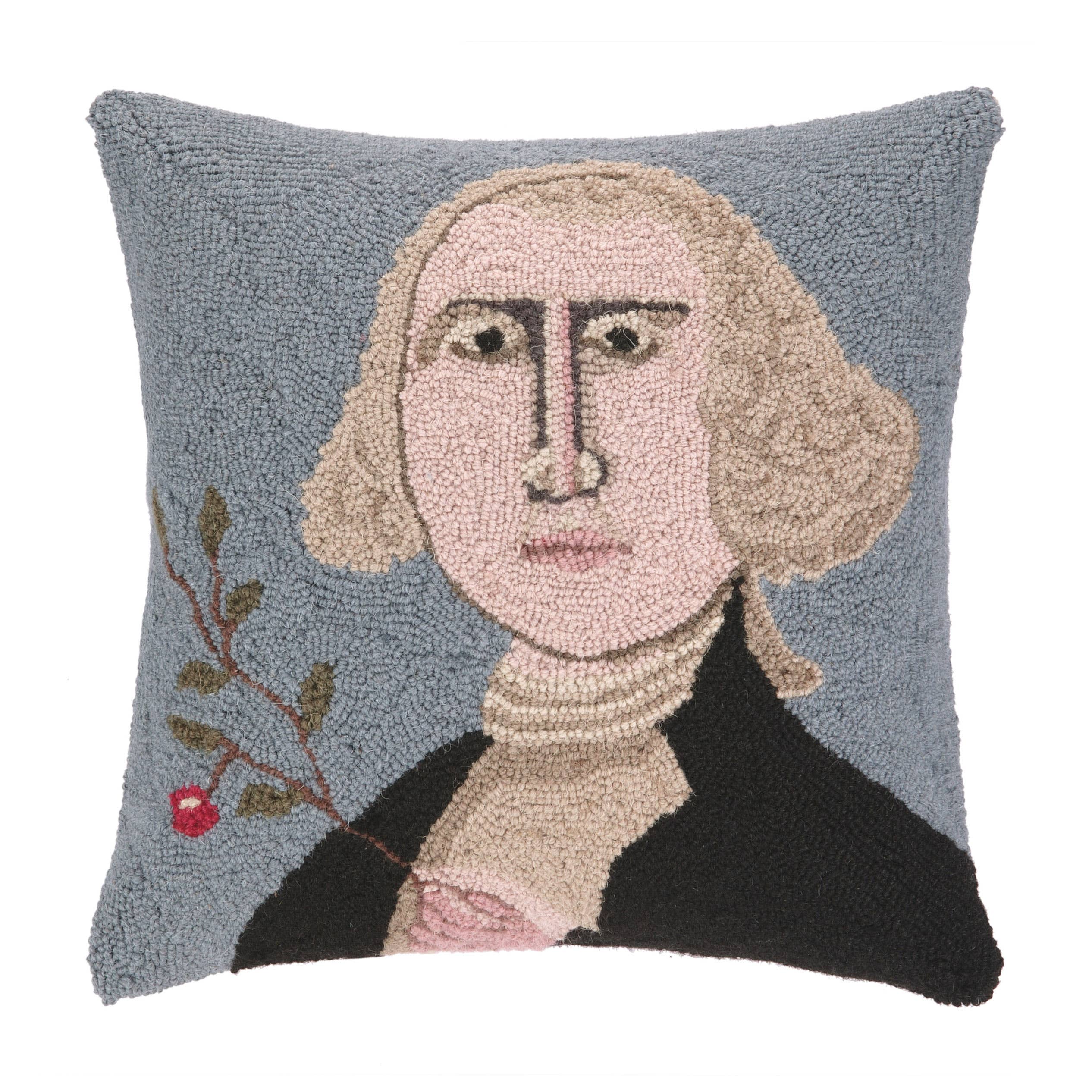 George Washington Hook Pillow – Red Orchard