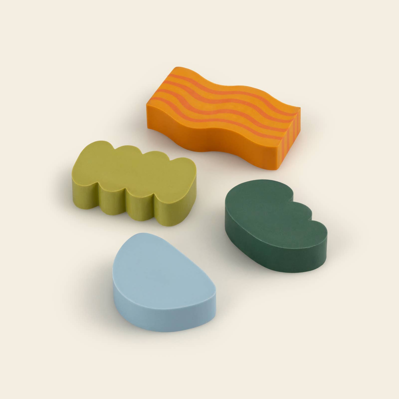 Curious Shape Erasers – Red Orchard