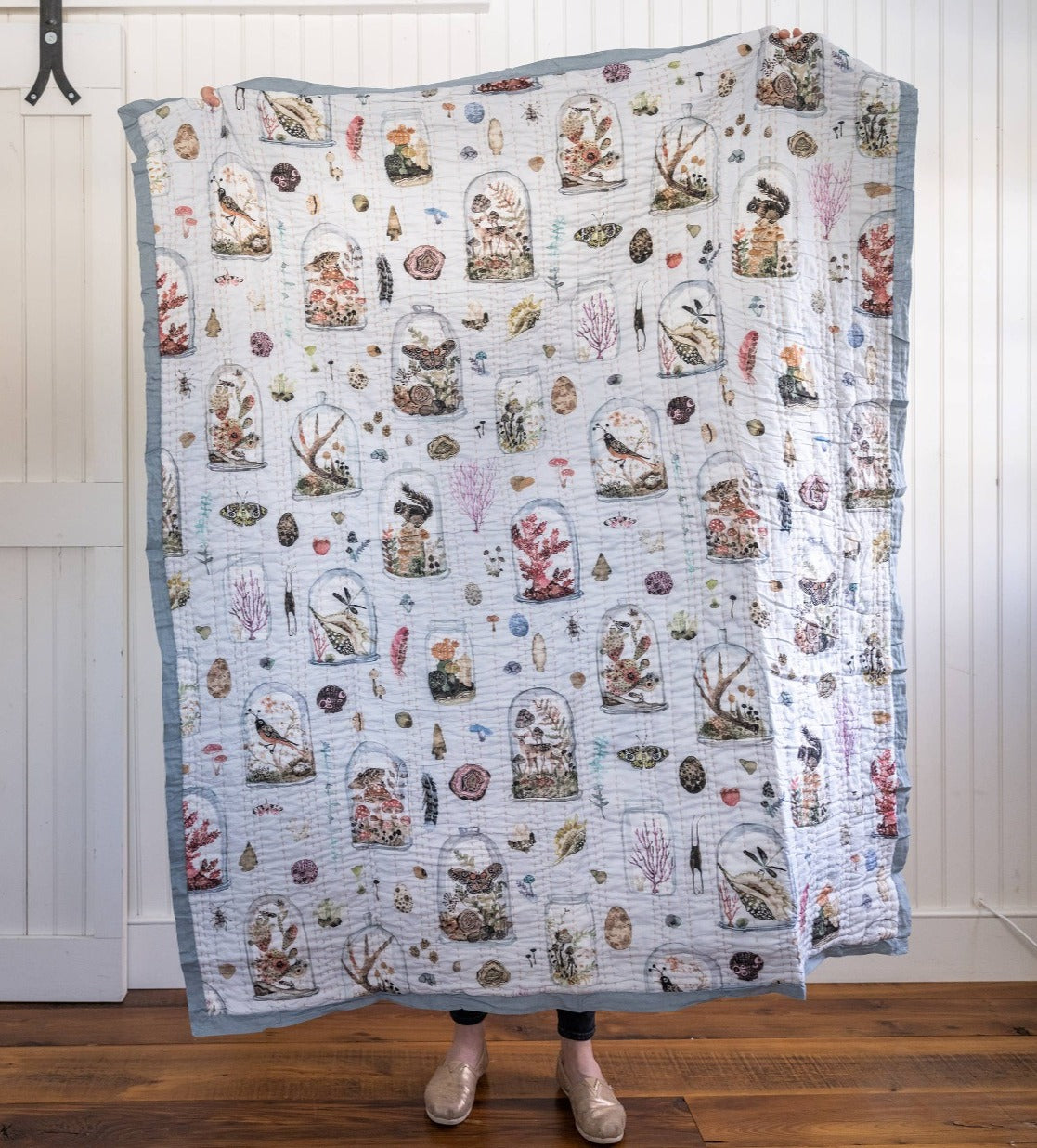 Curio Kantha Quilt – Red Orchard