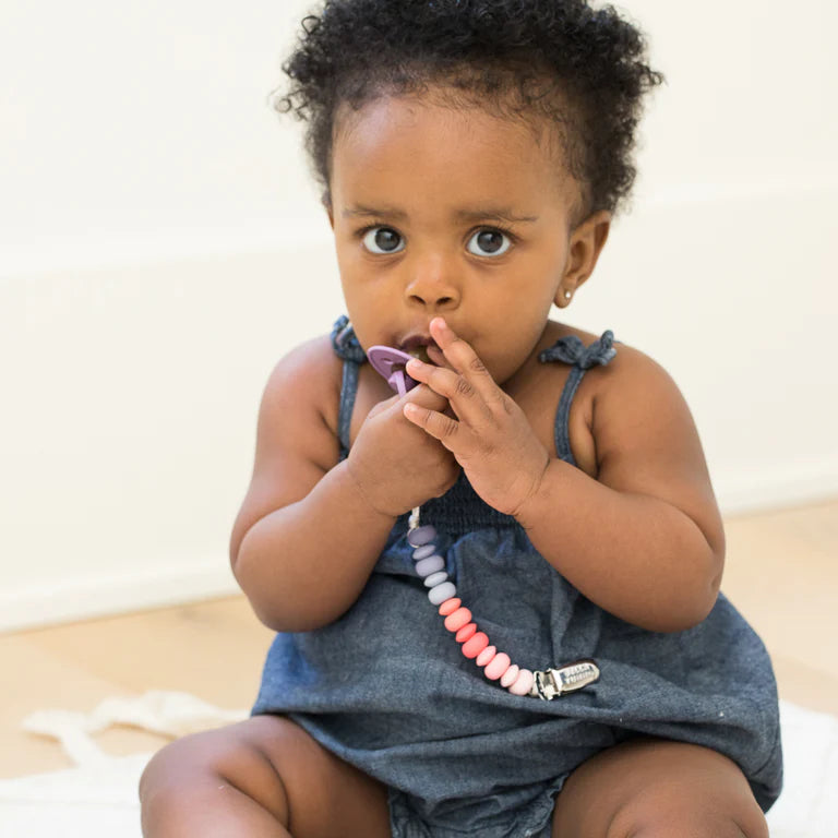 Girl Multi Pacifier Clip – Red Orchard