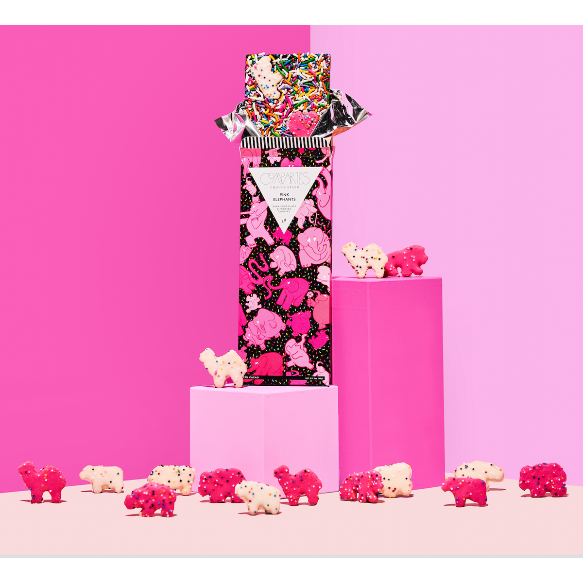 Pink Elephants Dark Chocolate Bar – Red Orchard