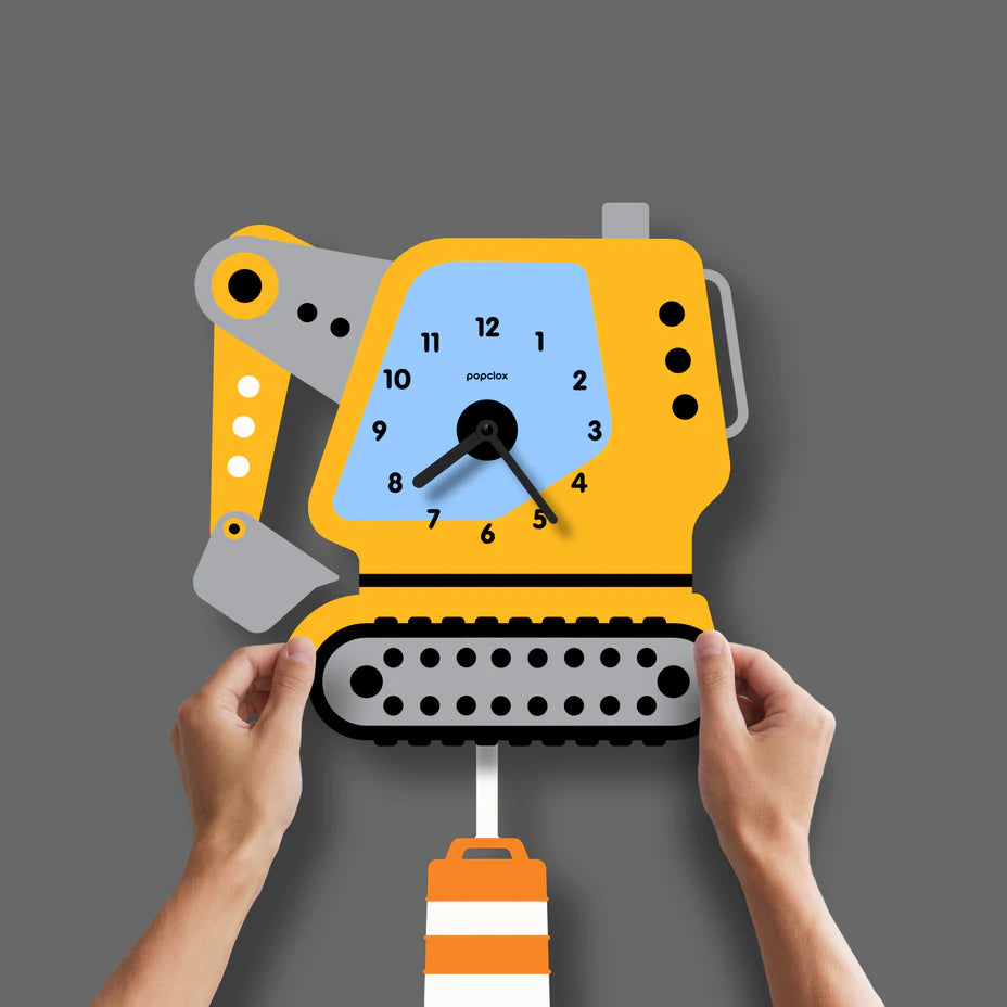 Excavator Pendulum Clock – Red Orchard