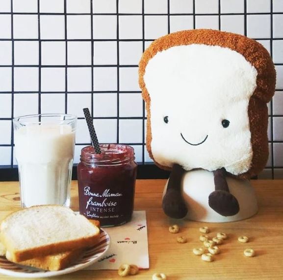 Fluffy Toast Stuffie – Red Orchard