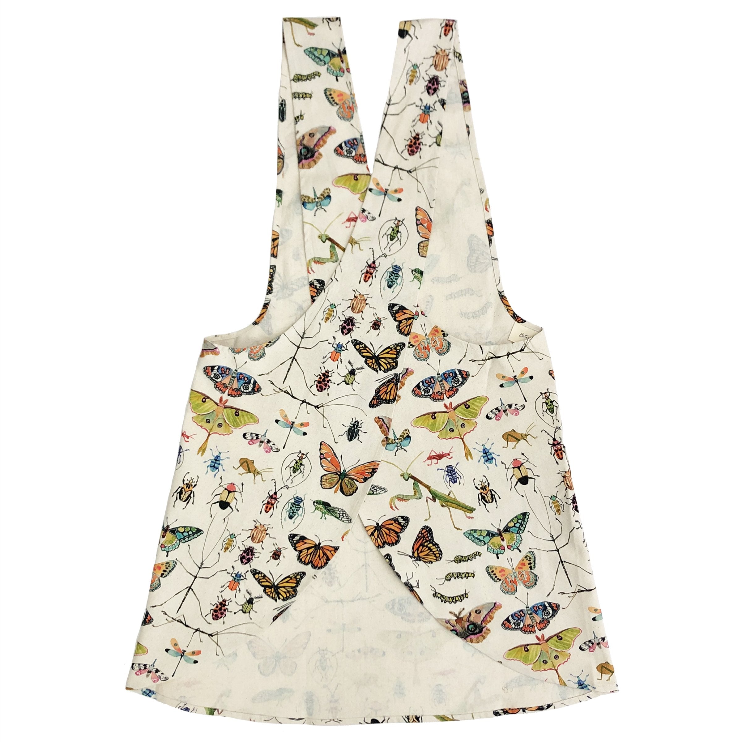 Insects Cotton Pinafore Apron – Red Orchard